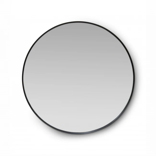 Round mirror 80 with black frame | Round mirror with black frame